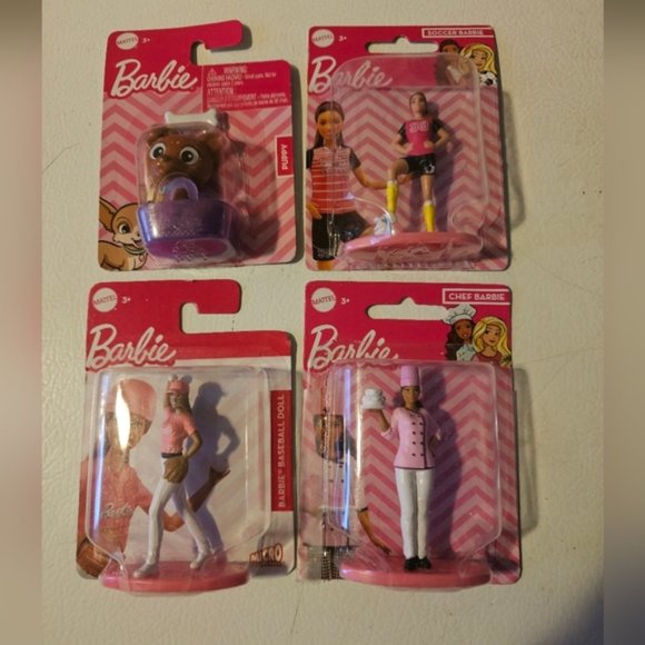 Barbie | Toys | Barbie Mini Figures Set Of 4 Nib | Poshmark